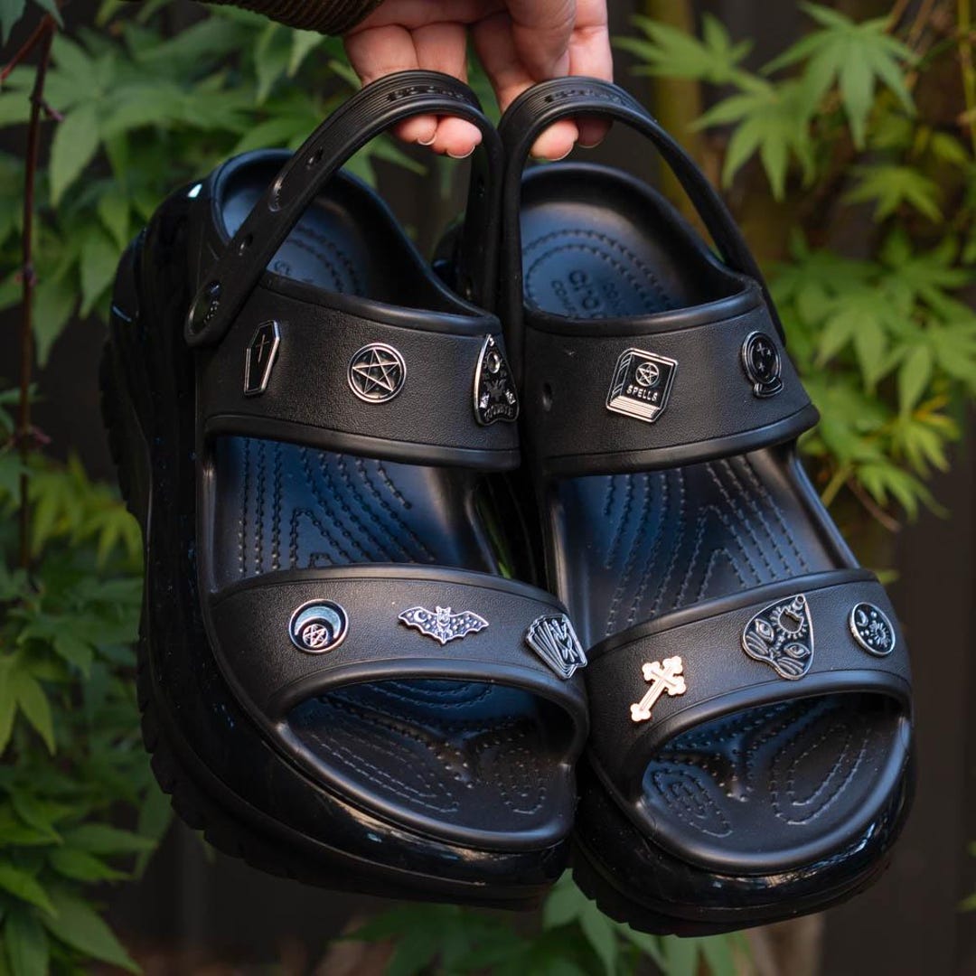 Goth Clog Shoe Charms | Spooky Gothic Accessories - Etsy