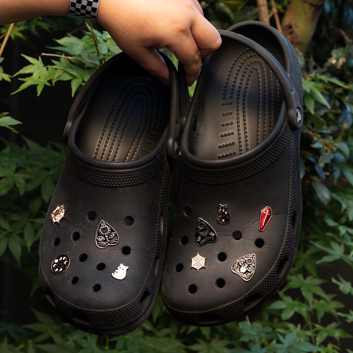 Goth Halloween Clog Shoe Charms Jibbitz for Crocs Spooky Accessories - Etsy