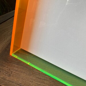 Frame Neon Acrylic Shadow Rainbow Multicolor Pink Orange Blue Green - Etsy