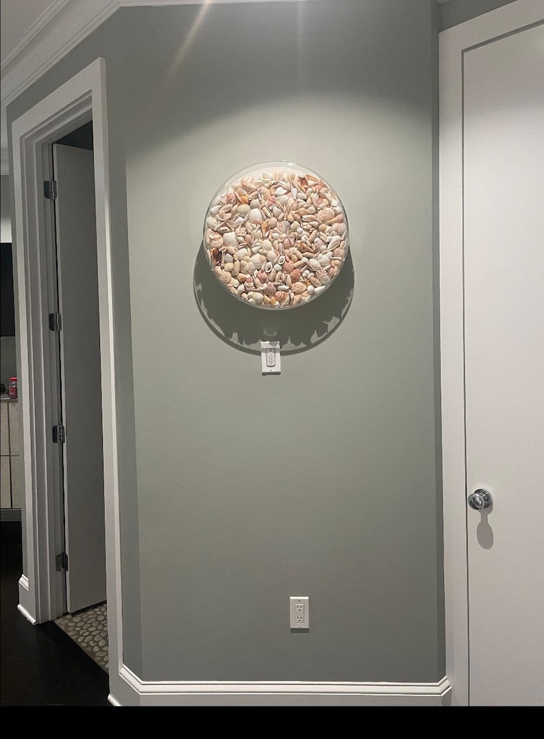 Round Acrylic Circle Frame, Clear Floating Display, Custom Size Wall ...