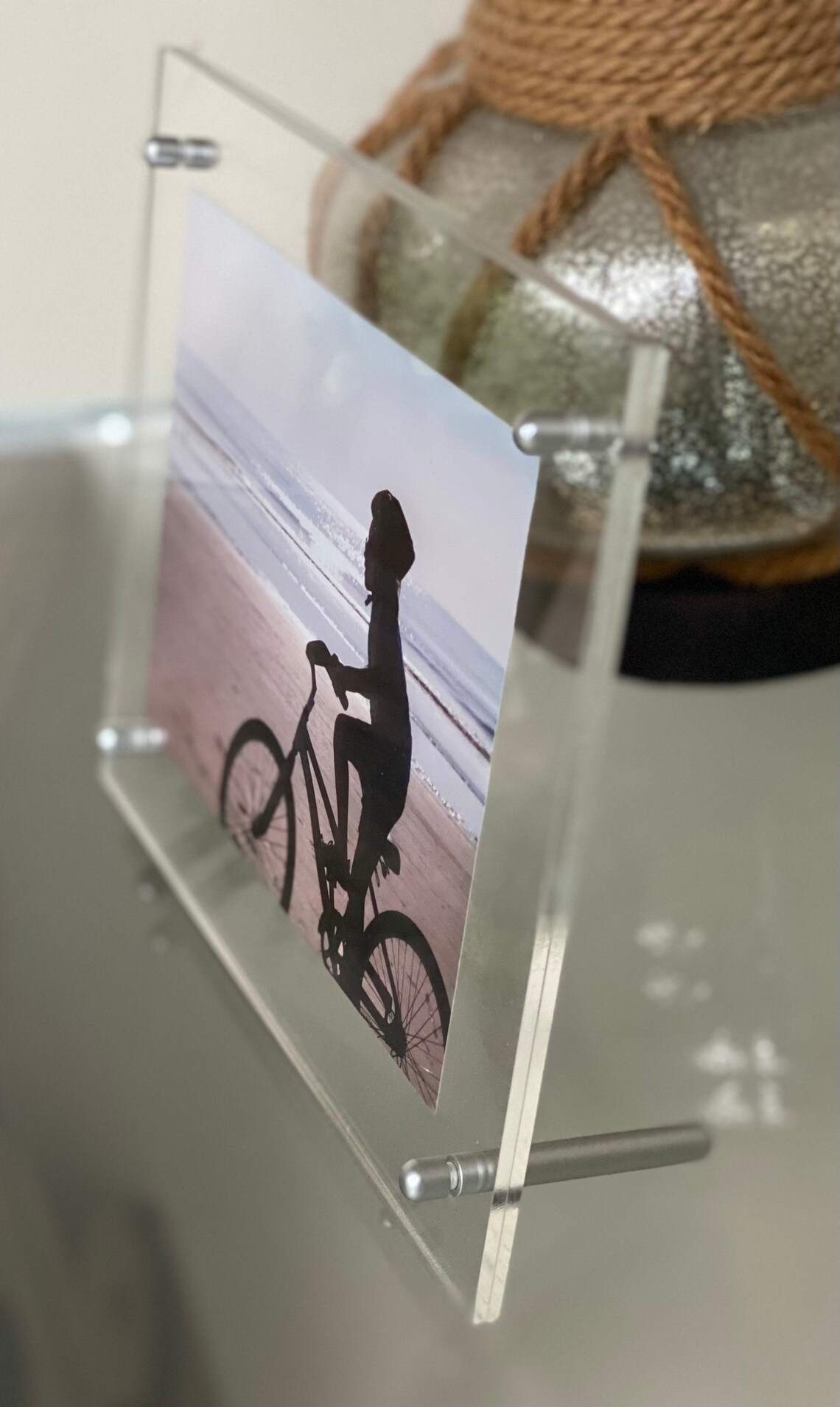 Picture Floating Frame Acrylic Plastic Clear Tabletop Desktop | Etsy