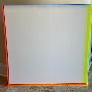 Acrylic Frame NEON Colors Shadow Box *CUSTOM Sizes* Pink, Orange, Green ...