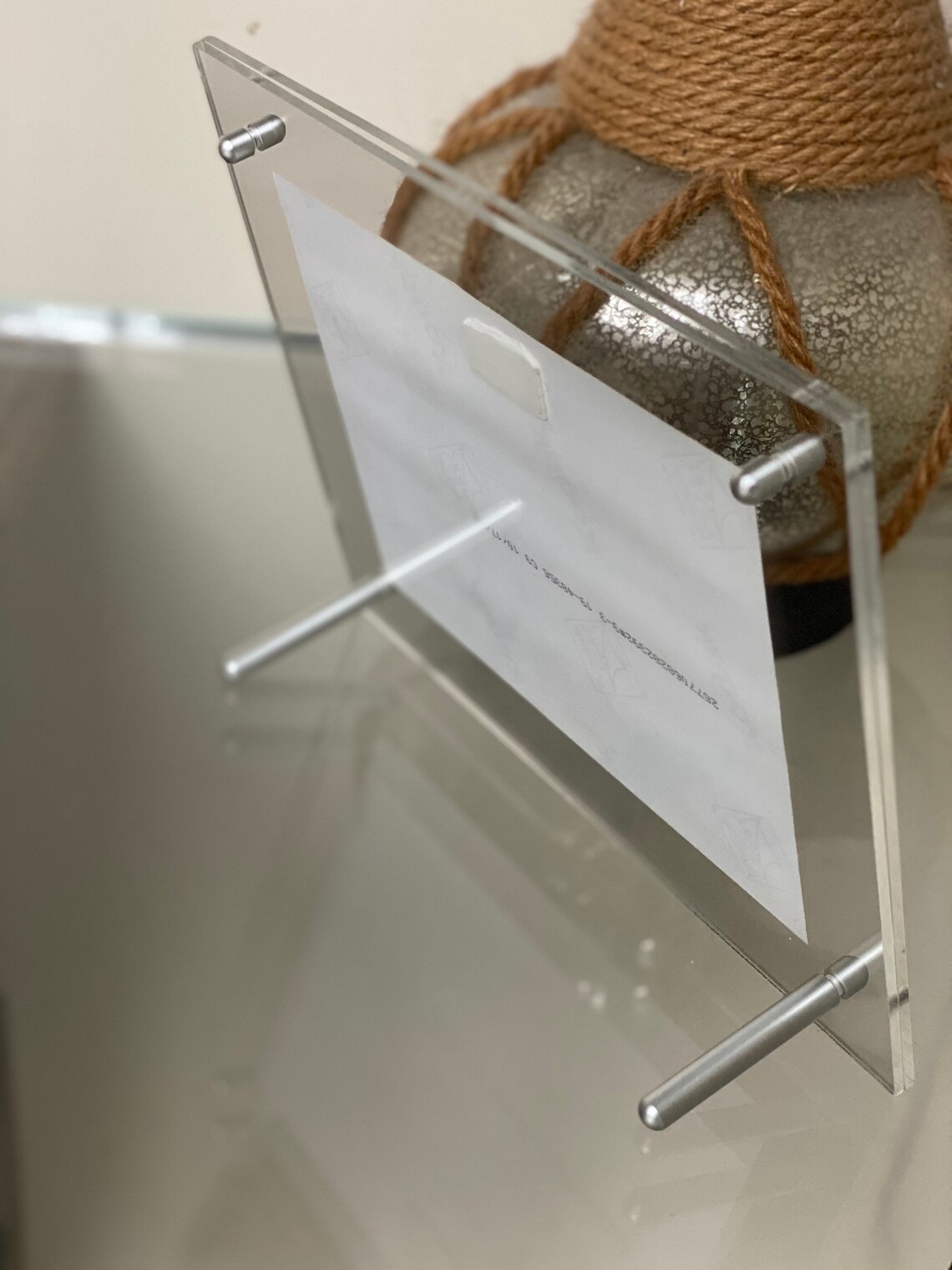 Picture Floating Frame Acrylic Plastic Clear Tabletop Desktop | Etsy