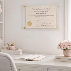 Custom Acrylic Diploma Graduation Frame All Sizes College Gift Modern ...