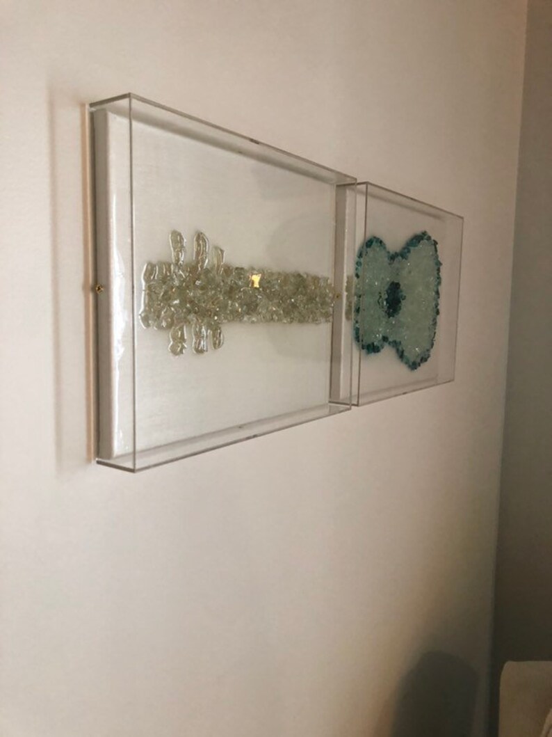 CUSTOM Acrylic Frame Lucite Box Shadow With Canvas Lots Of Etsy