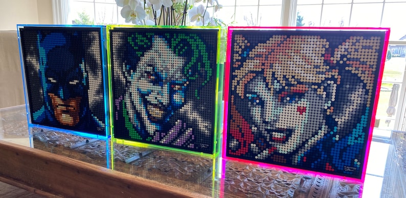 Acrylic Frame NEON Colors Shadow Box CUSTOM Sizes Pink - Etsy