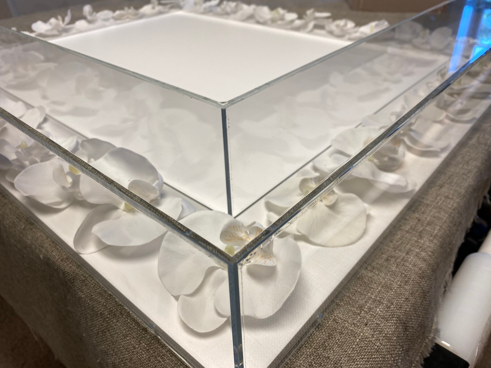 Acrylic Mirror Frame 35x45x6 With 6 Channels for Flowers | Etsy