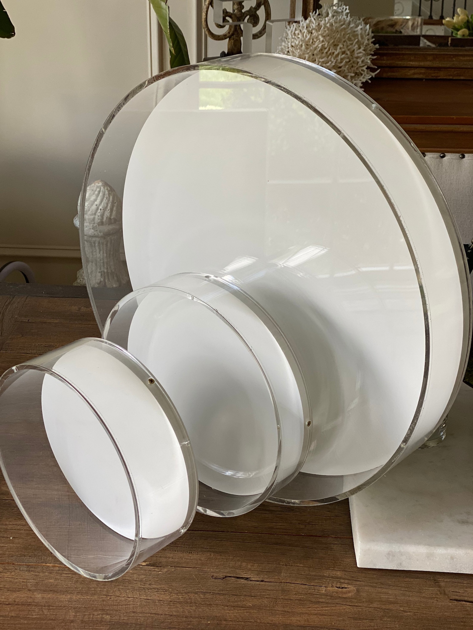 Round Acrylic Circle Frame, Clear Floating Display, Custom Size Wall ...