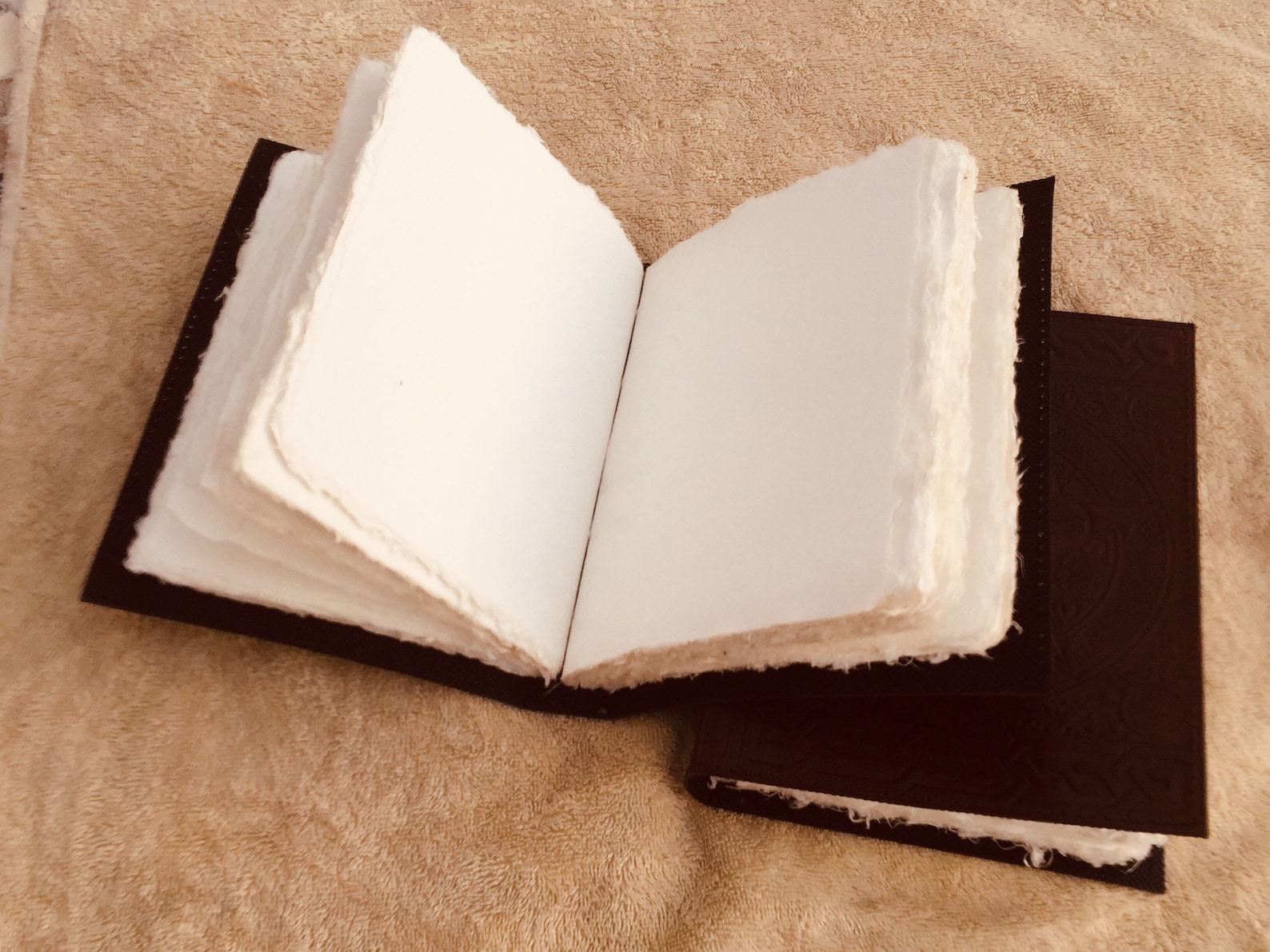 Handmade Pentacle book 8x6 deckled edge paper | Etsy