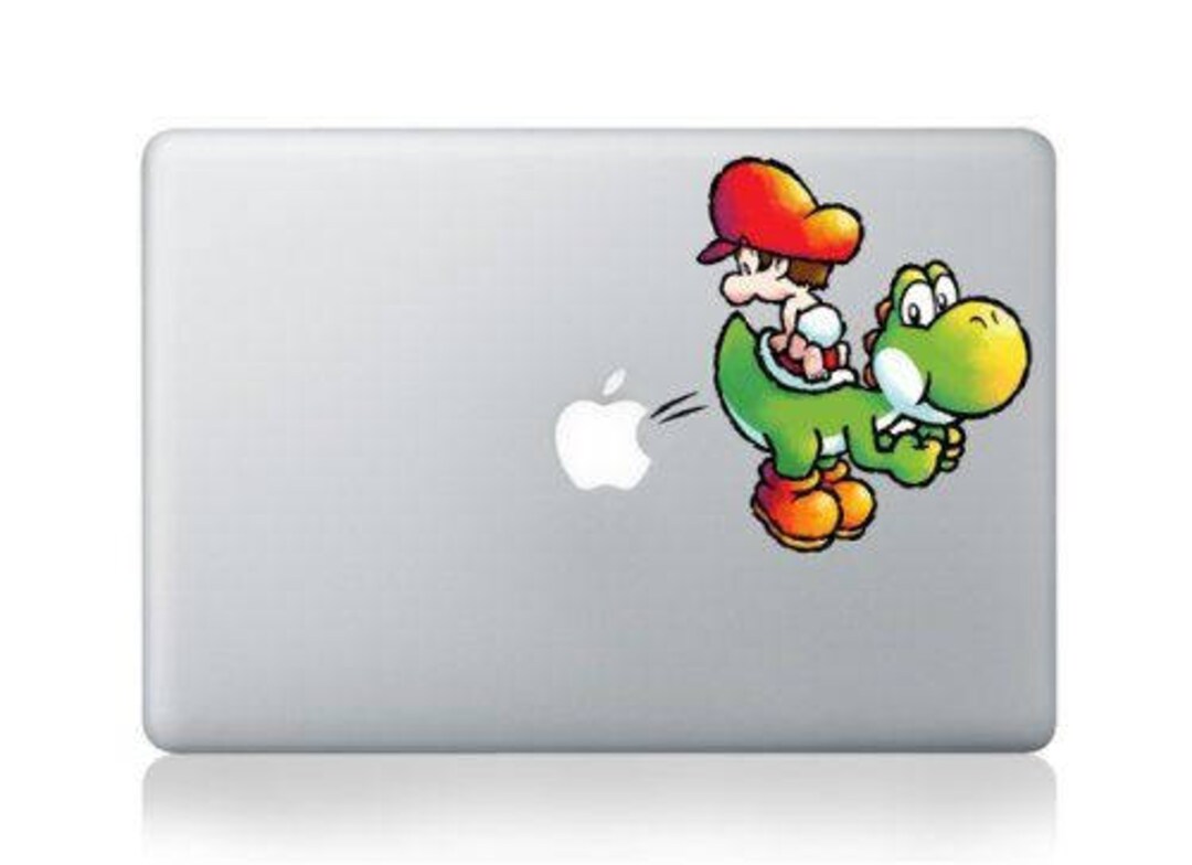 MacBook 13 Inch Decal Sticker Colour Mario and Yoshi Art for Apple ...