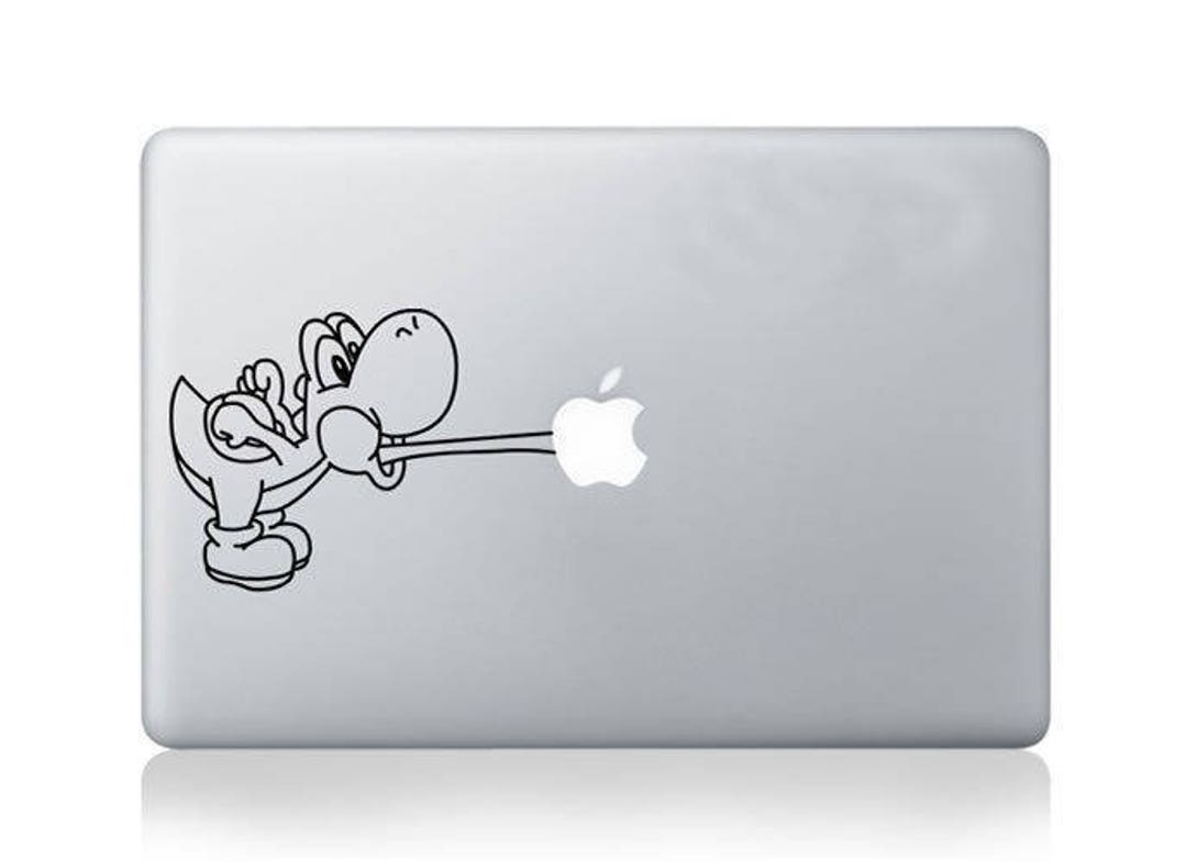 MacBook 15 Inch Decal Sticker Yoshi Licking Apple Art for Apple Laptop ...