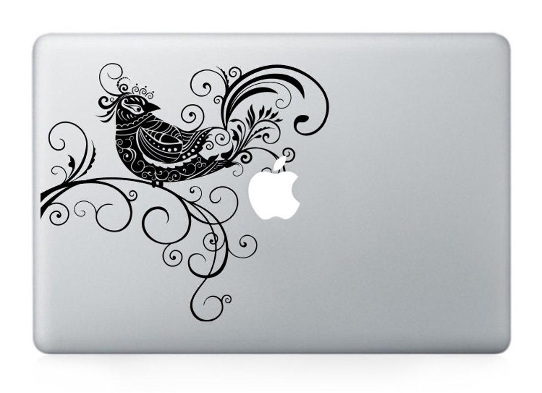 MacBook 13 Inch Decal Sticker Nightingale and Apple Art for Apple ...