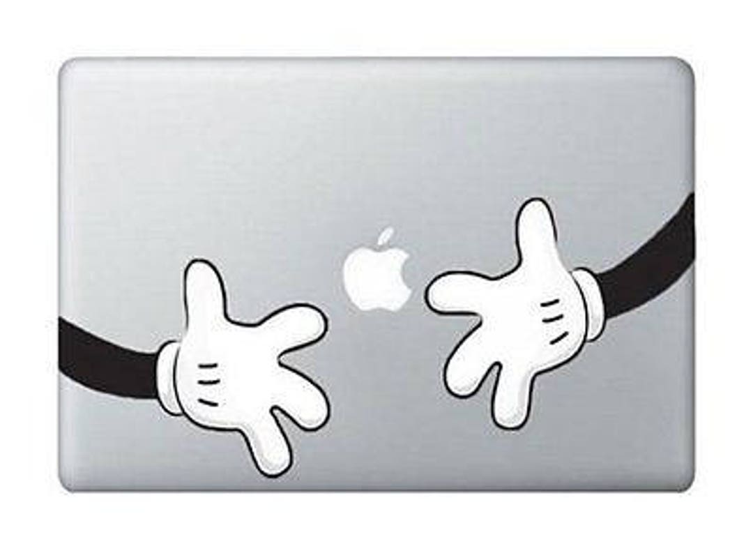 MacBook 15 Inch Decal Sticker Disney Mickey Mouse Hands Art for Apple ...