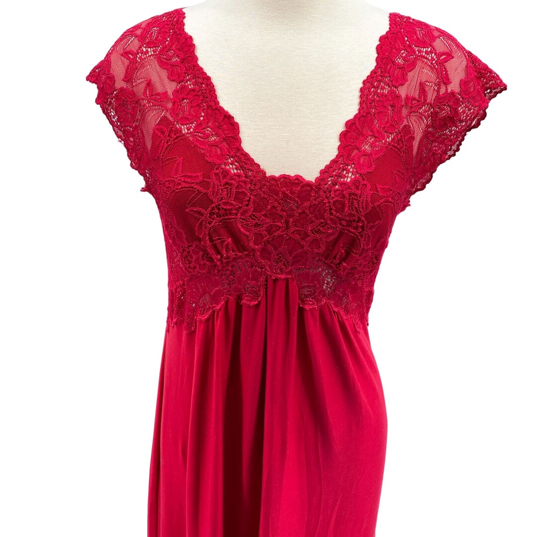 Jonquil By Diane Samandi Maxi Nightgown Slip Dress Size Medium Etsy