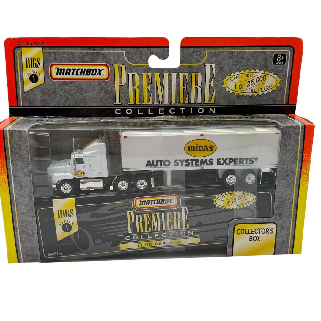 Matchbox Premiere Rigs Midas Ford Aeromax With Trailer Series 1 34331 ...