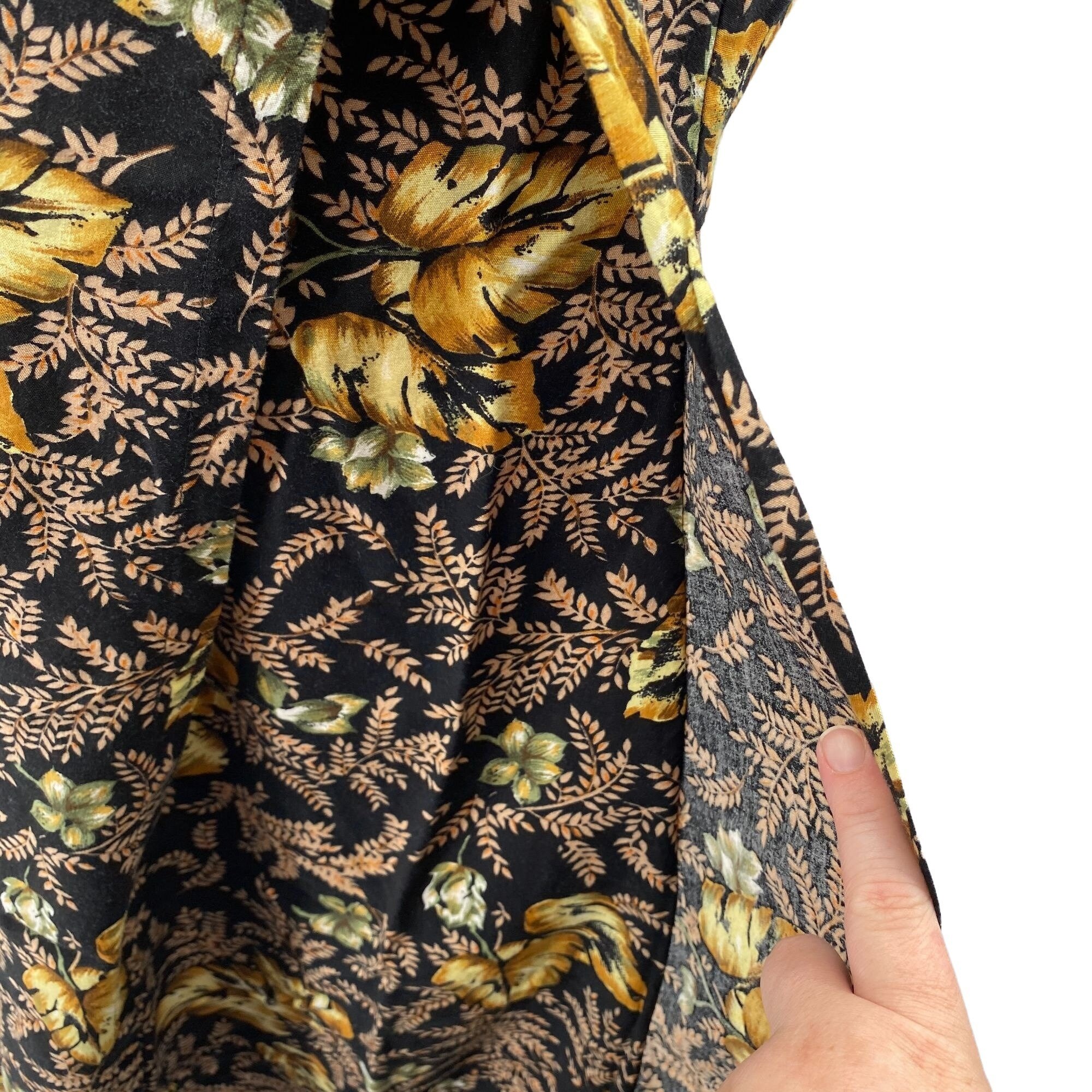 Vintage Jamie Brooke Floral Cottage Prairie Midi Dress Size 14 Large ...