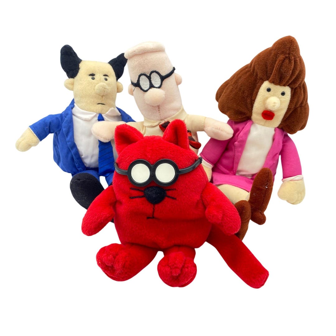 VTG Dilbert Gund Plush Stuffed Toys Catbert Alice Boss Comic - Etsy