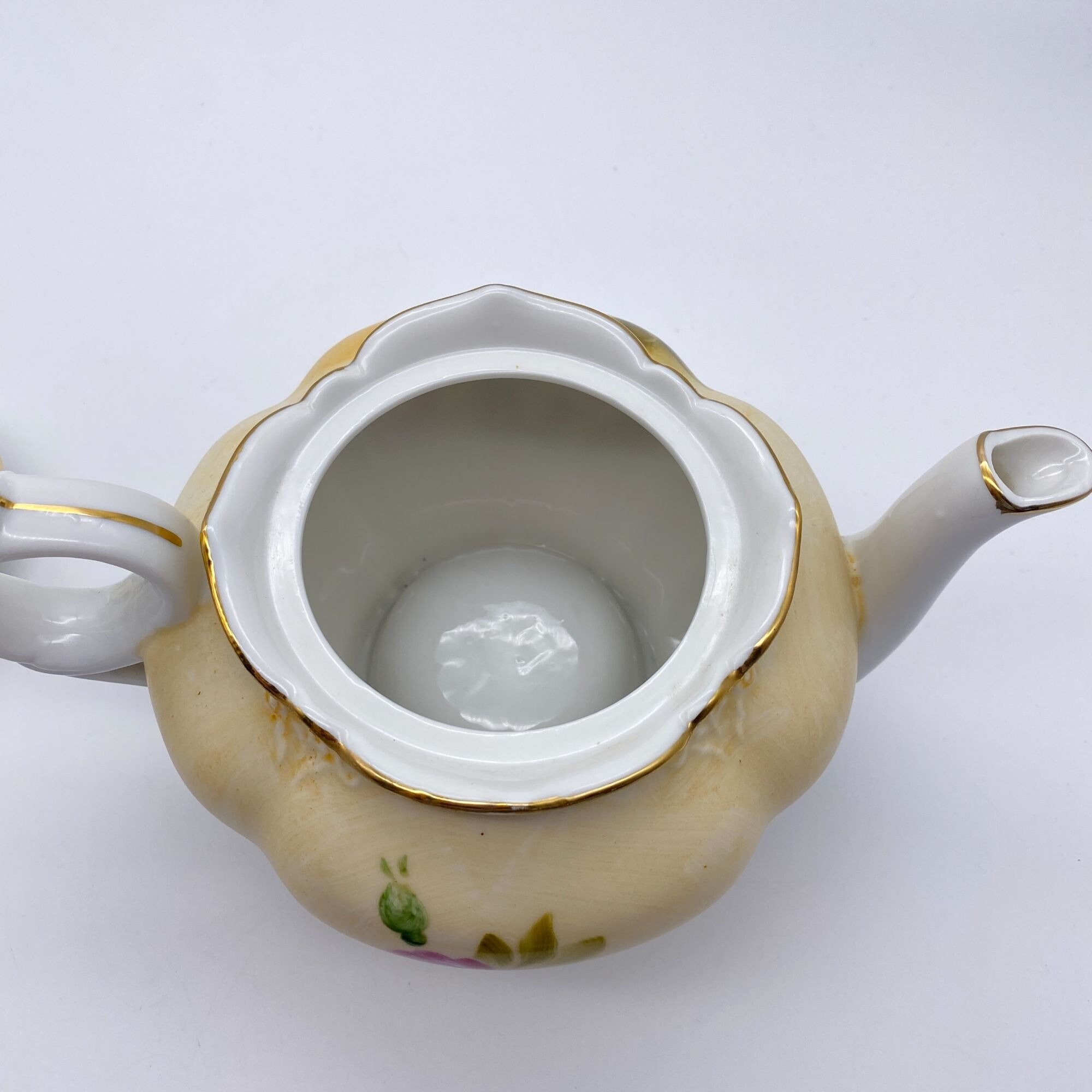 Vintage Lefton Musical Tea Pot Hand Painted Rose Pattern Japan - Etsy