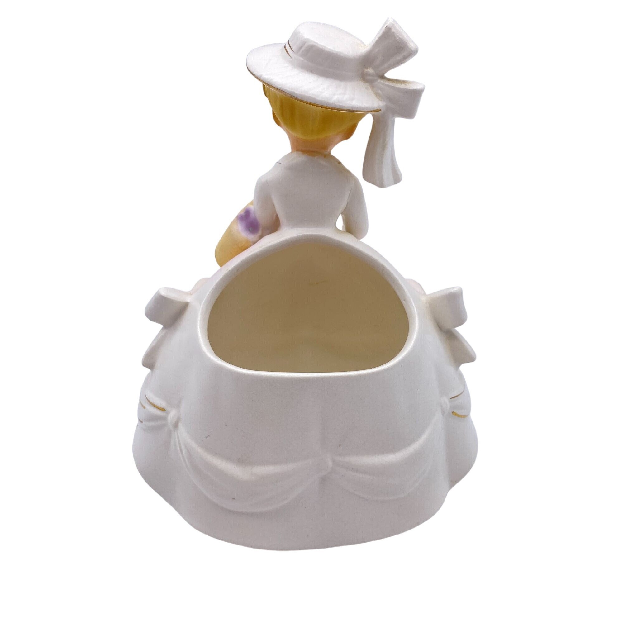 Vintage Relpo Victorian Lady Planter Ceramic K1399 Southern Belle ...