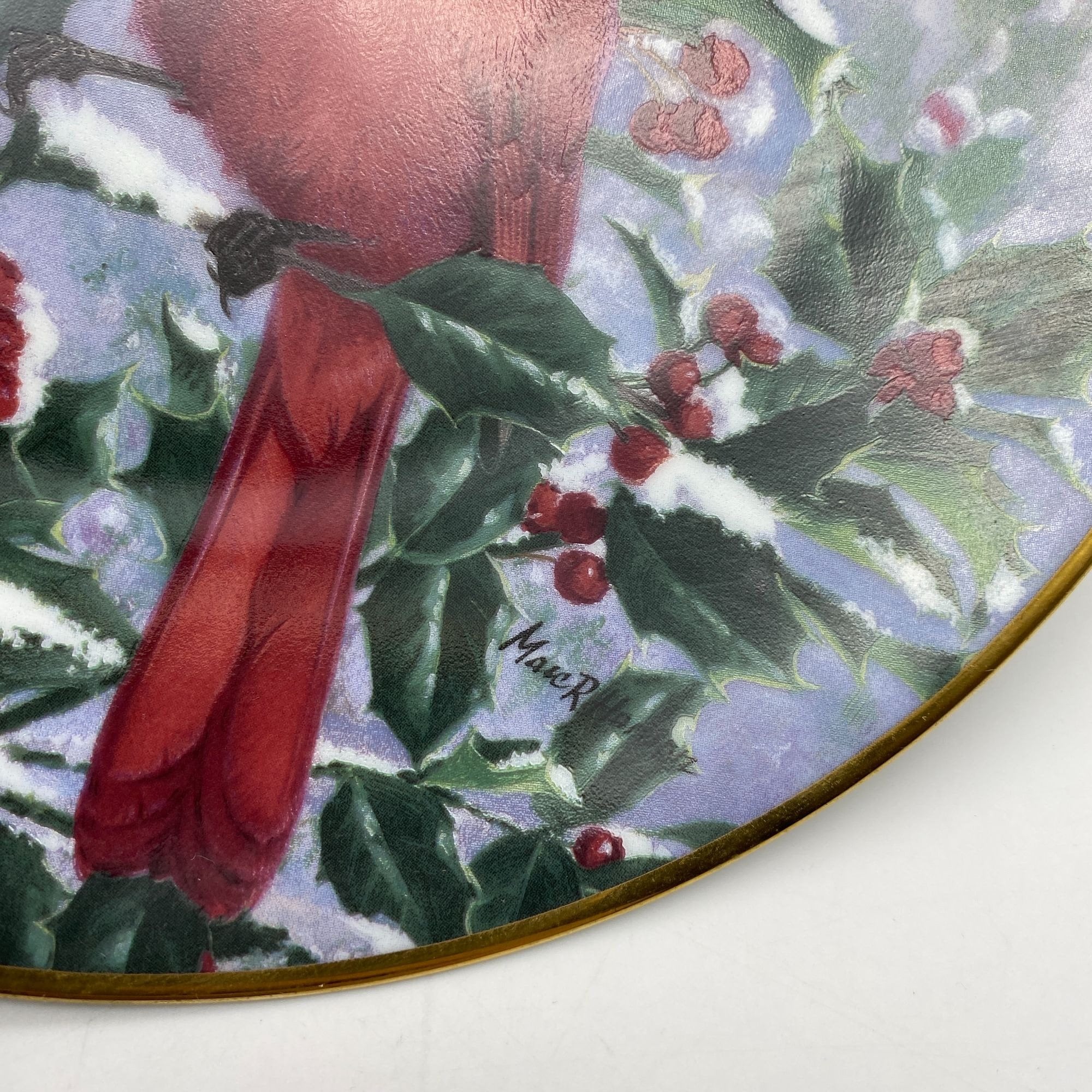 The Hamilton Collection Winters Splendor Cardinal Plate No 2311 B - Etsy