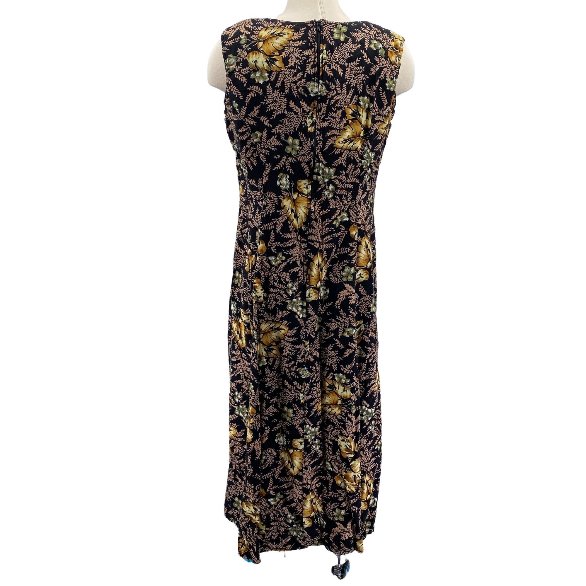 Vintage Jamie Brooke Floral Cottage Prairie Midi Dress Size 14 Large ...