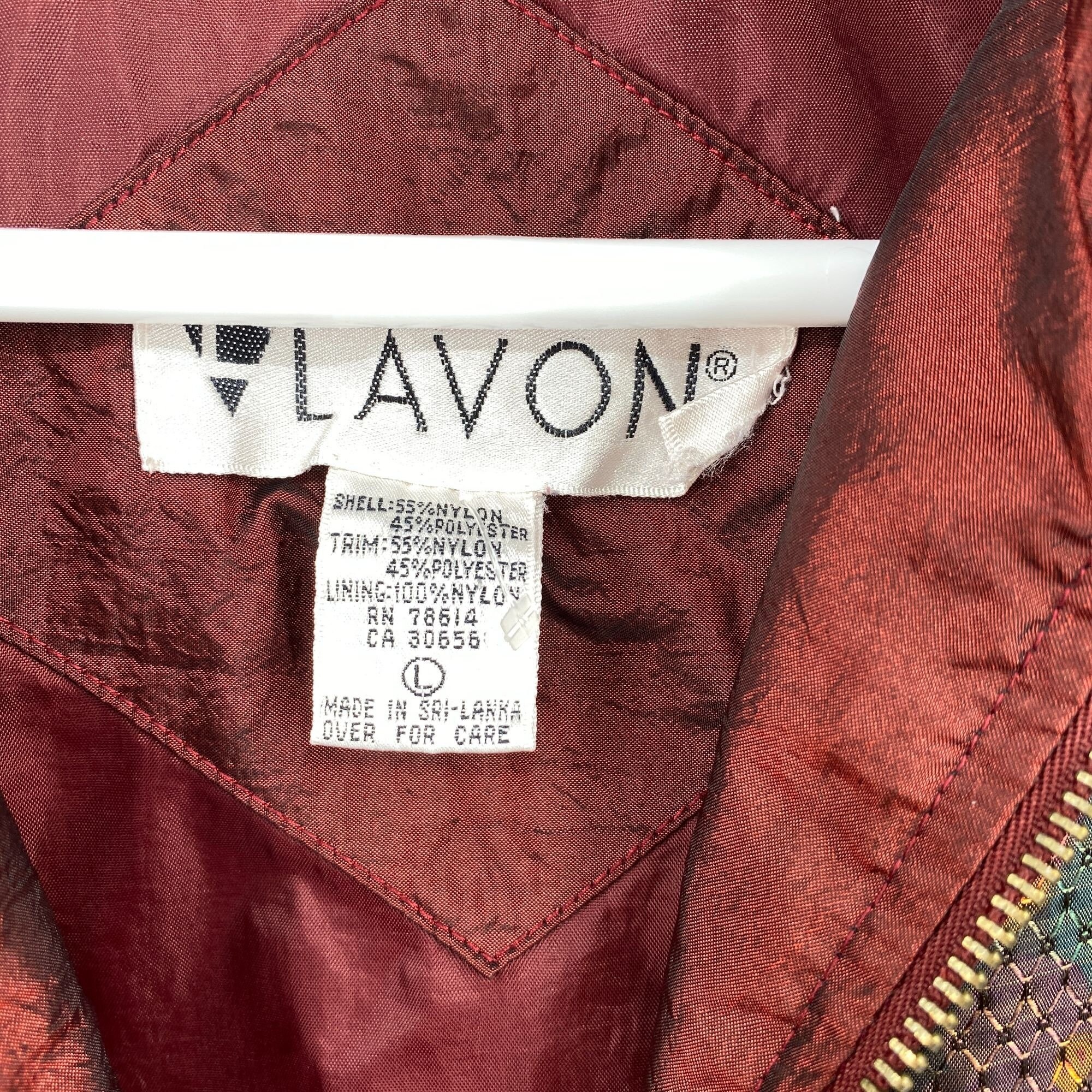 Vintage 90s Lavon Zip up Nylon Jacket Windbreaker Size Large - Etsy