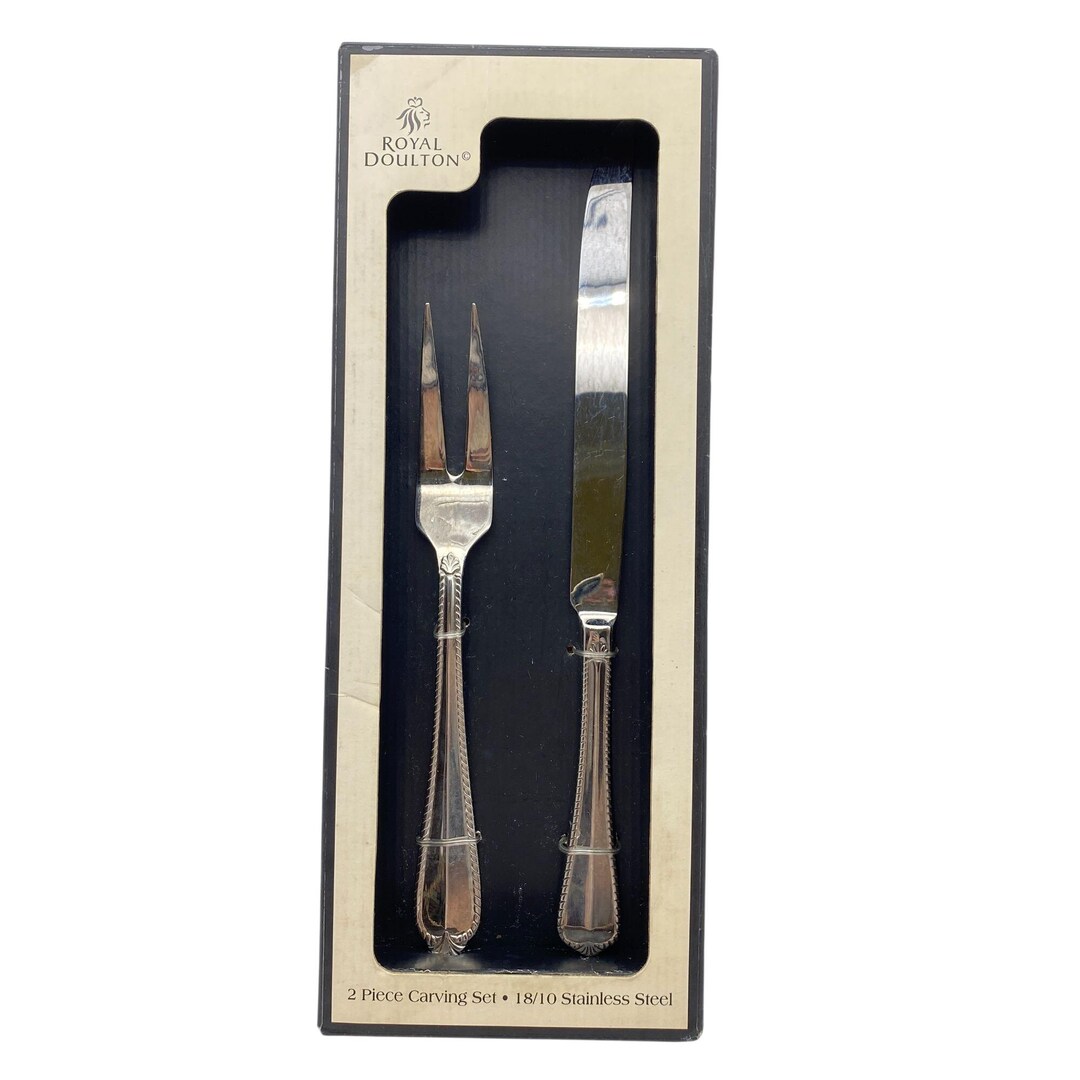 Royal Doulton Princess 2 Piece Meat Carving Set Stainless Steel ...
