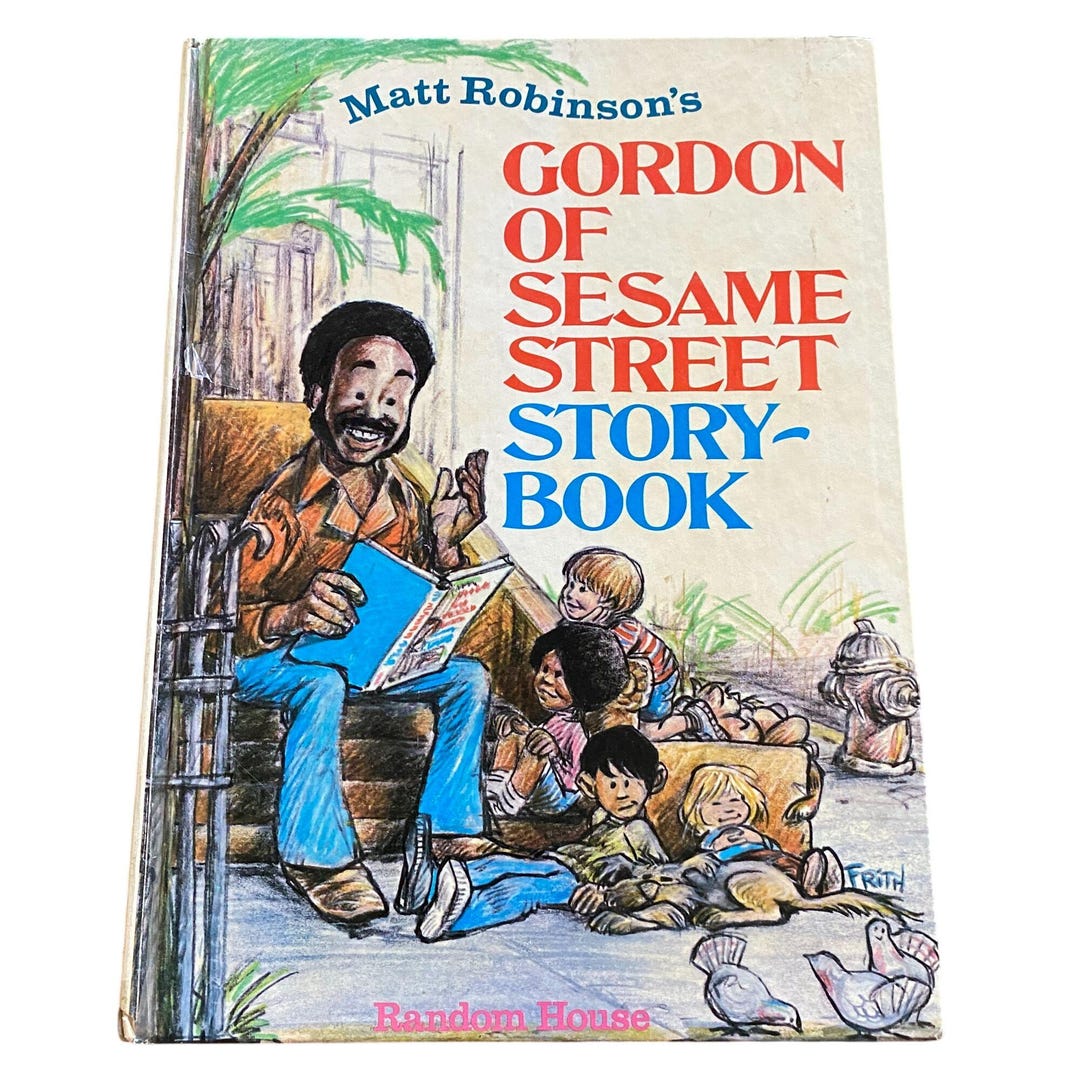 Gordon of Sesame Street Story Book Matt Robinson 72 Random House - Etsy