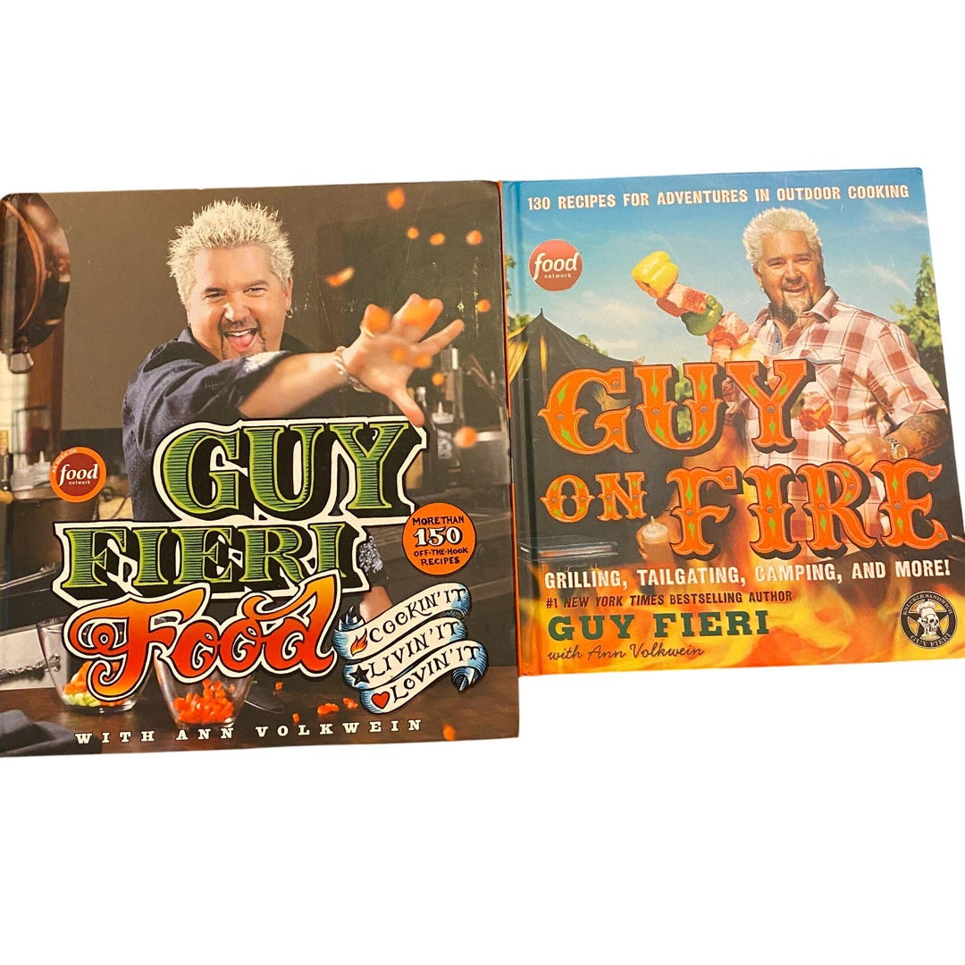 Guy Fieri Cookbook Lot Guy on Fire Guy Fieri Food HB Books - Etsy