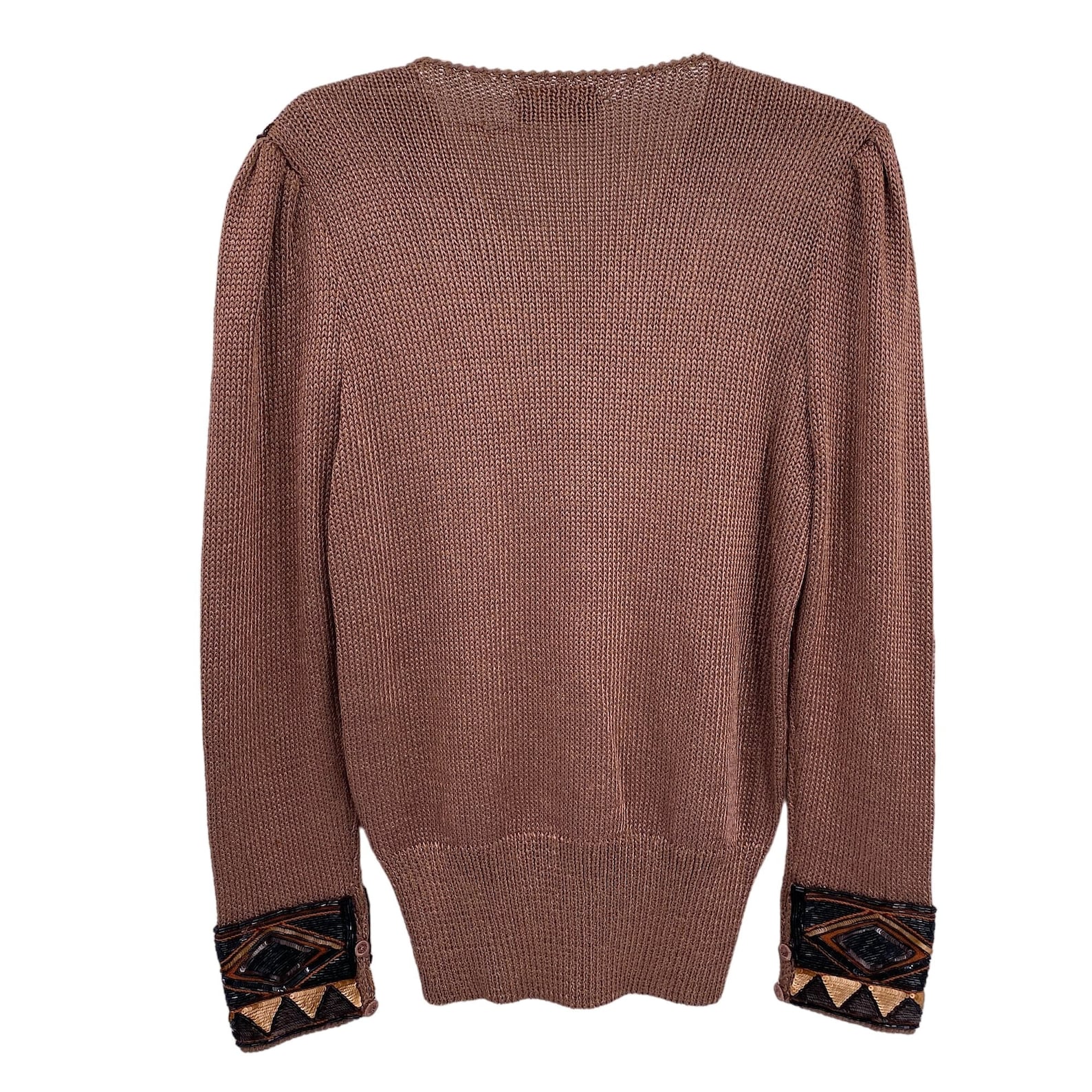 Vintage Elizabeth New York Knit Beaded Sweater Skirt Set Size M-L ...