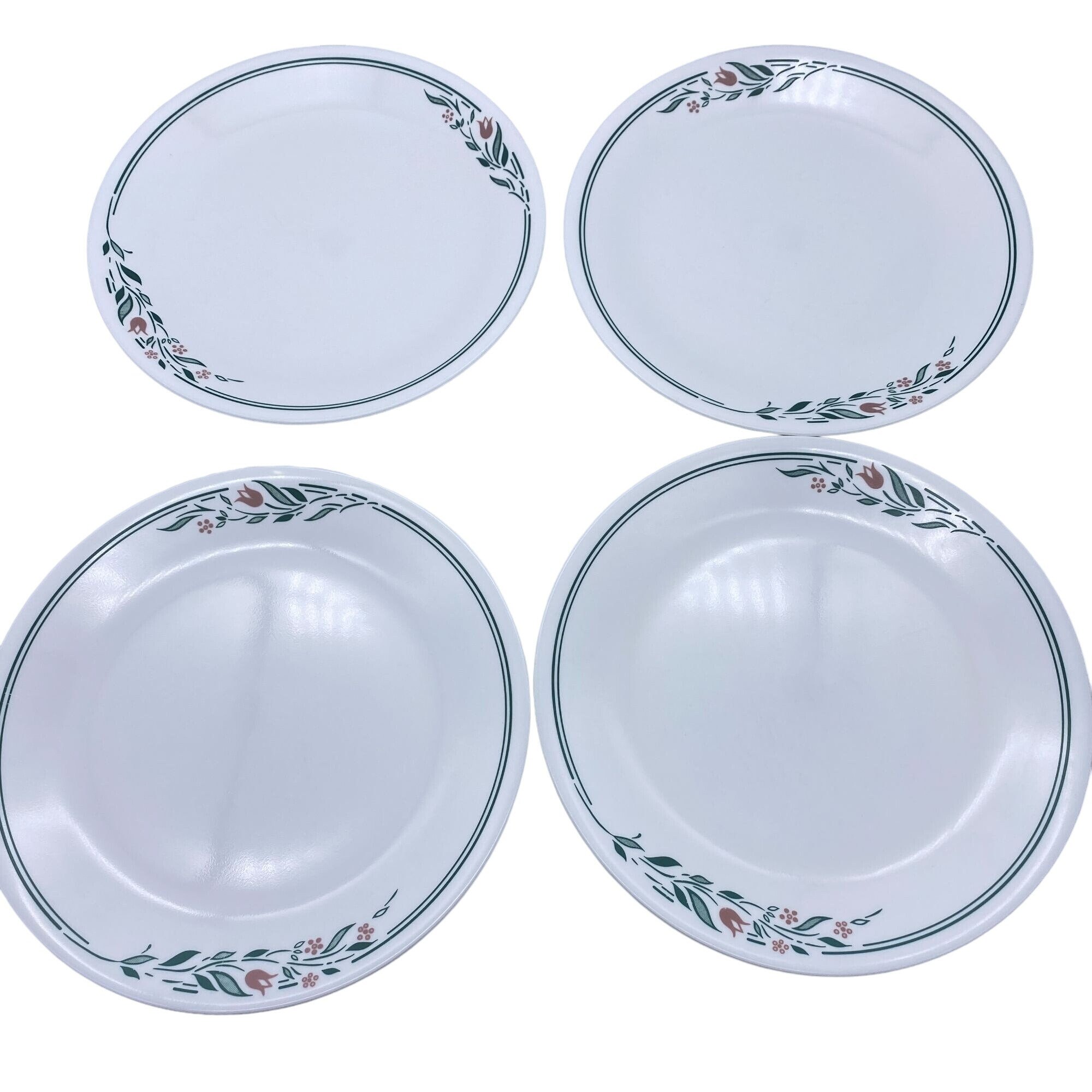 Vintage Corelle Rosemarie Dinner Plates Set of 4 10.25 Floral USA - Etsy