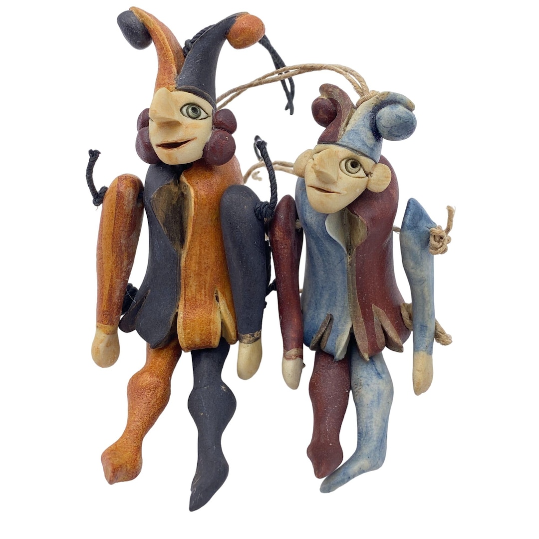 Jester Puppet Marionette Handmade Italy Frederico Fabbrini I Pupi ...