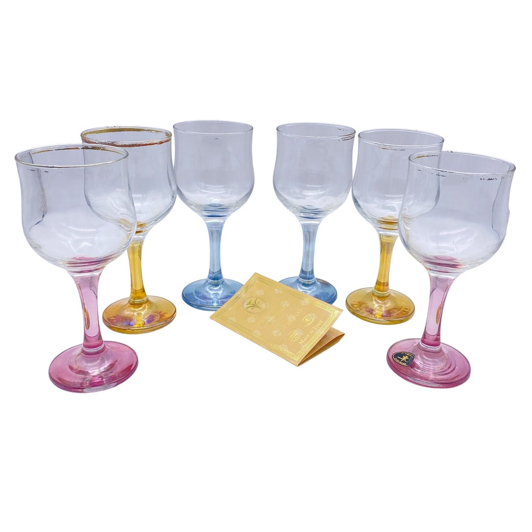 Cristalleria Fumo Wine Glasses Made Italy Vintage Made From Sustainable ...