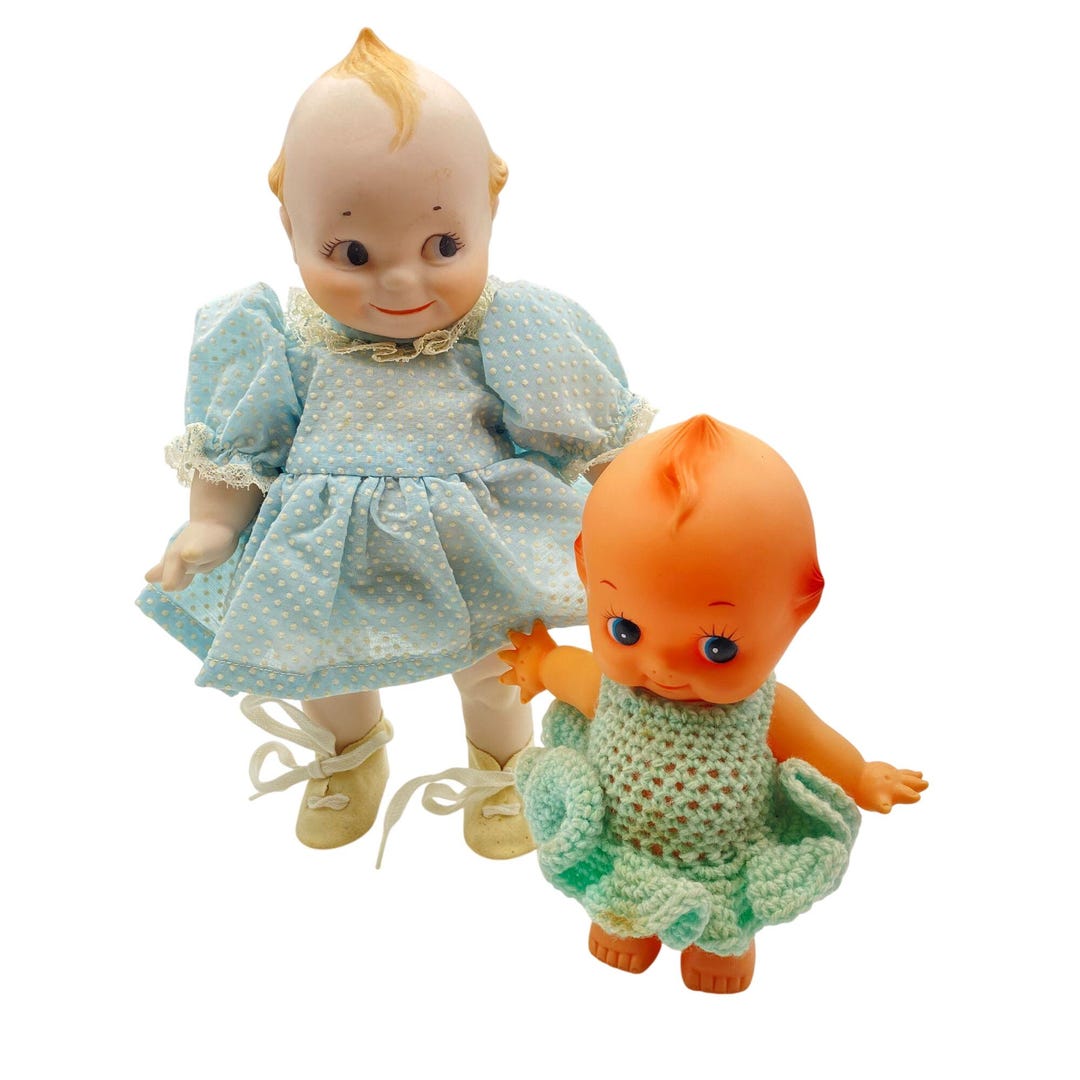 Vintage Kewpie Doll Porcelain Bisque 11.5" Jointed 80s Unmarked - Etsy