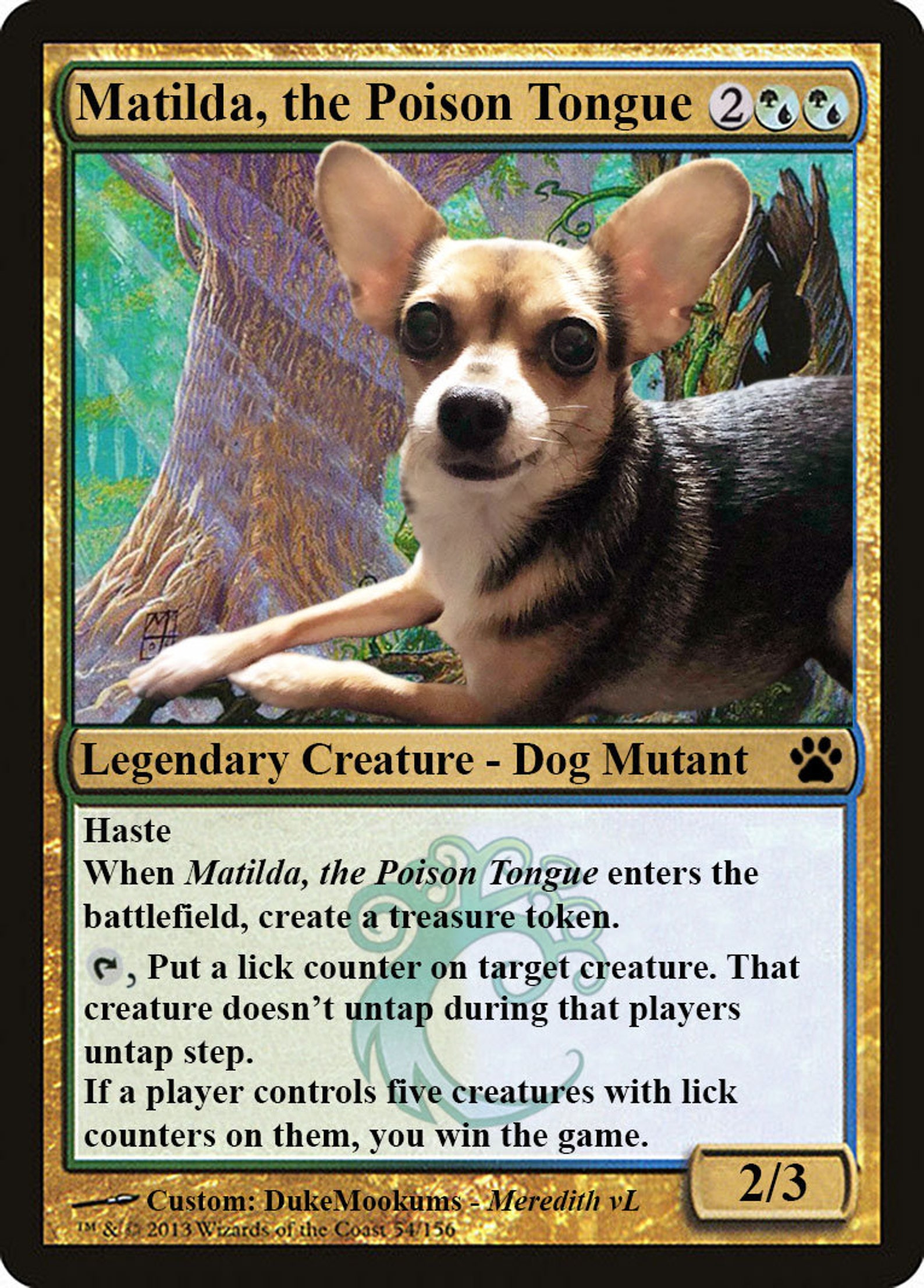 Personalized MTG Creature Foil Card - Etsy