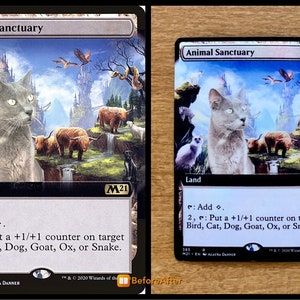 Personalized Pet Magic the Gathering Foil Land - Etsy