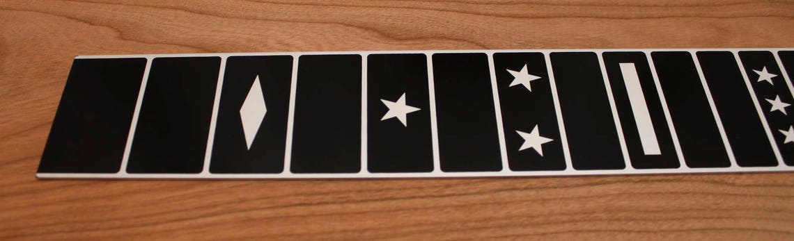 6 String Lap Steel Guitar Fretboard Screenprinted Onto Aluminium - Etsy