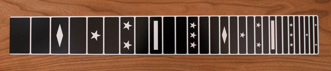 6 String Lap Steel Guitar Fretboard Screenprinted Onto Aluminium - Etsy