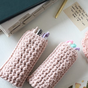 Crochet Sleeve | Pen Pouch | - Etsy