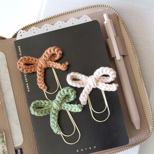 String Bow Paper Clip - Etsy