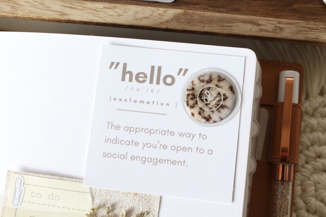 Hello Diecut Lorelai Quote Planner Diecut - Etsy