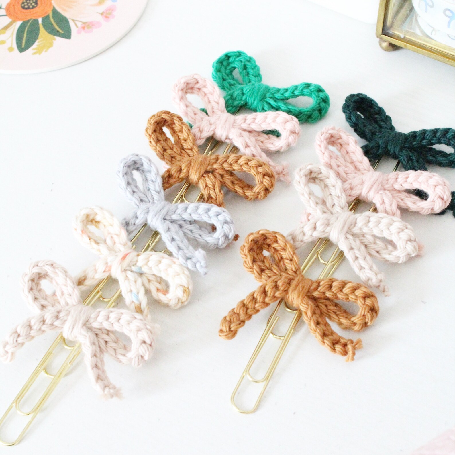 String Bow Paper Clip | Etsy