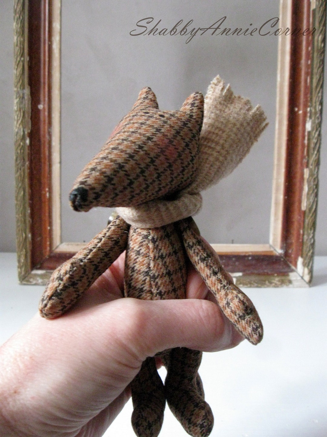 Textile Fox Handmade Vintage Style Stuffed Fox Unique Gifts for Her ...