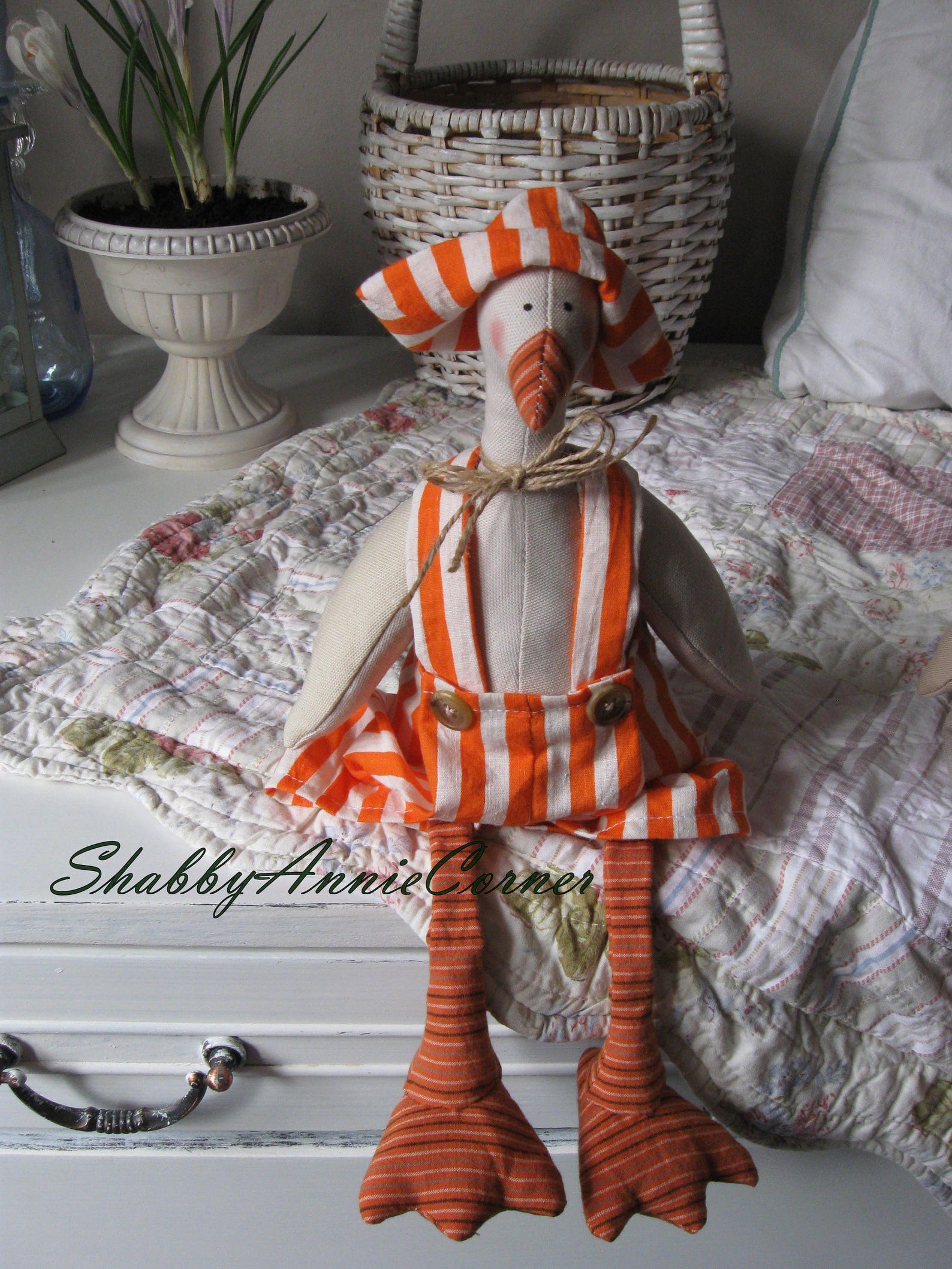 Spring decor Goose Stuffed toys Tilda Easter decorations | Etsy