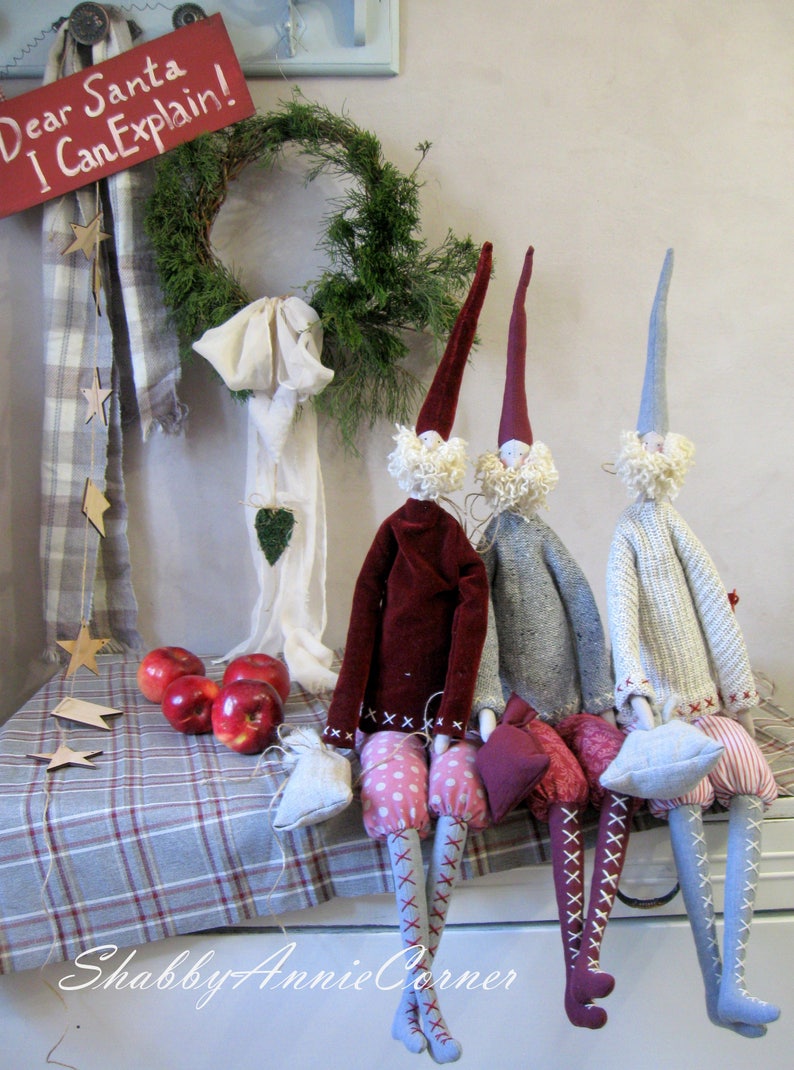 Tilda Santa Doll Scandinavian Christmas Decor Handmade Santa - Etsy