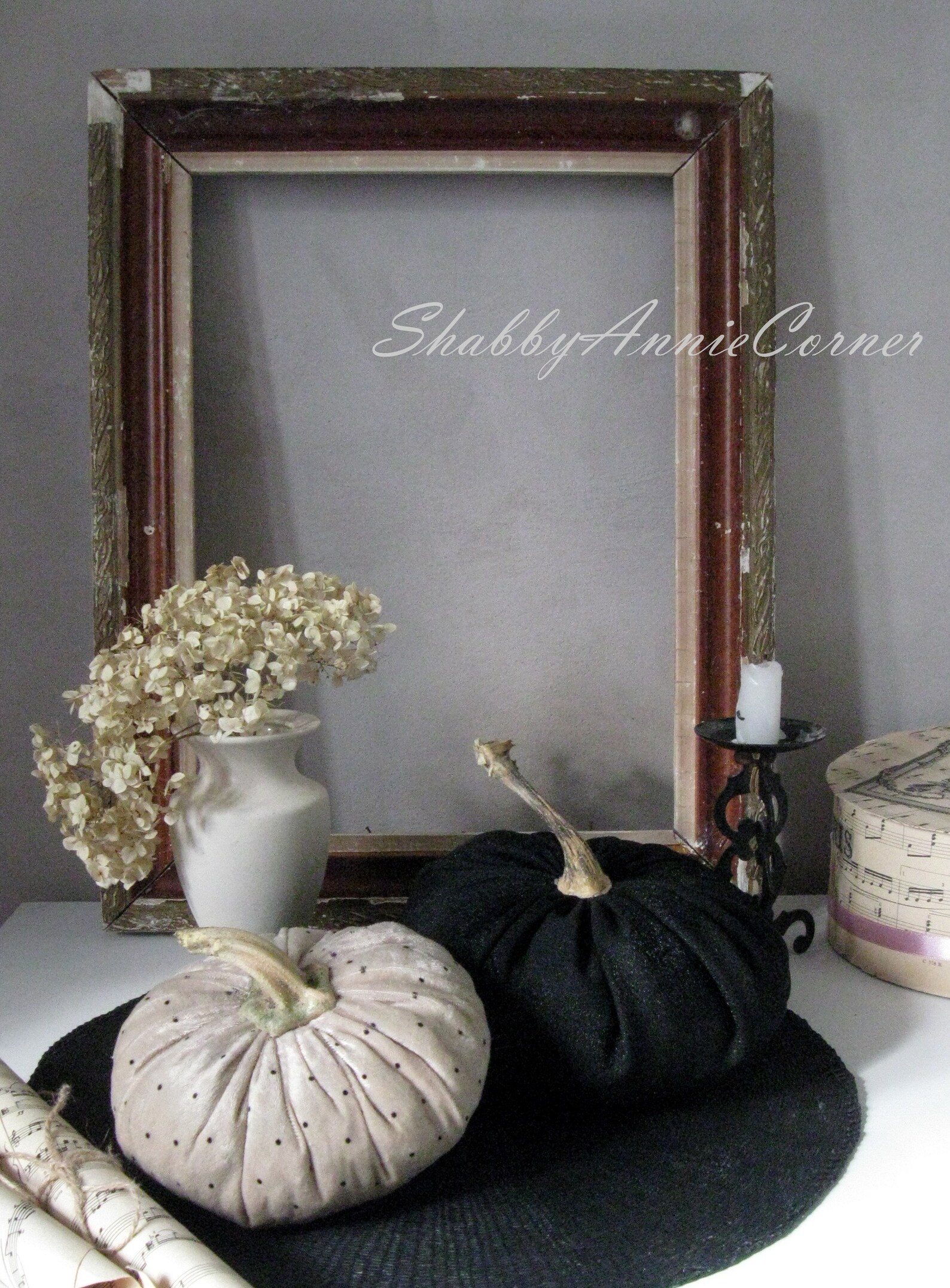 Beige polka dot Velvet pumpkins Decorative pumpkins Beige | Etsy