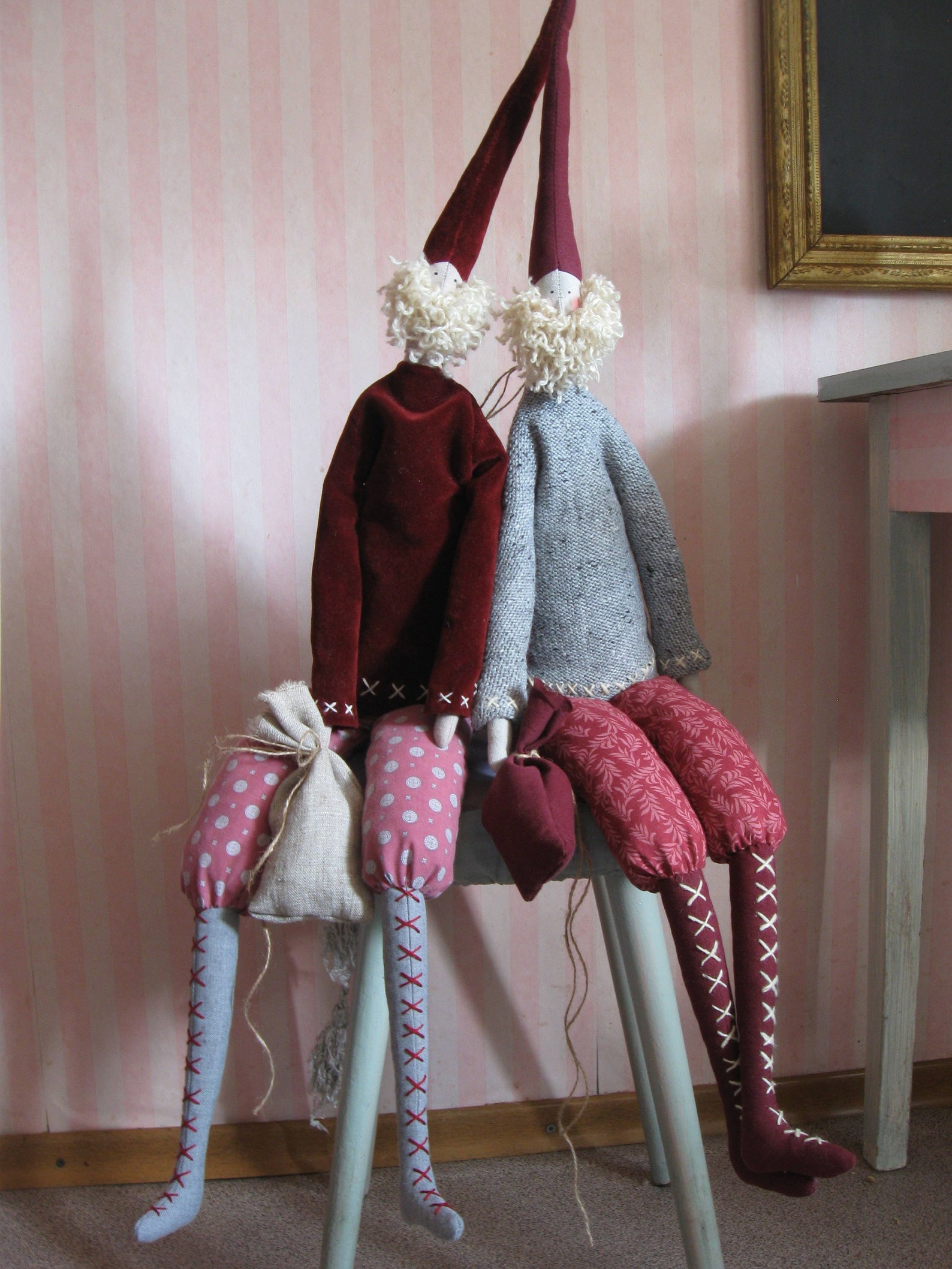 Tilda Santa Doll Scandinavian Christmas Decor Handmade Santa - Etsy