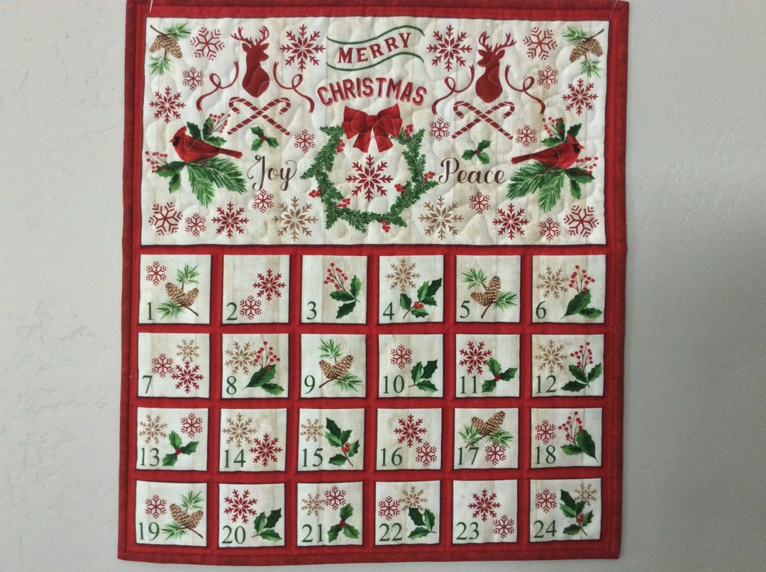 Nature Advent Calendar, Reindeer, Cardinals - Etsy