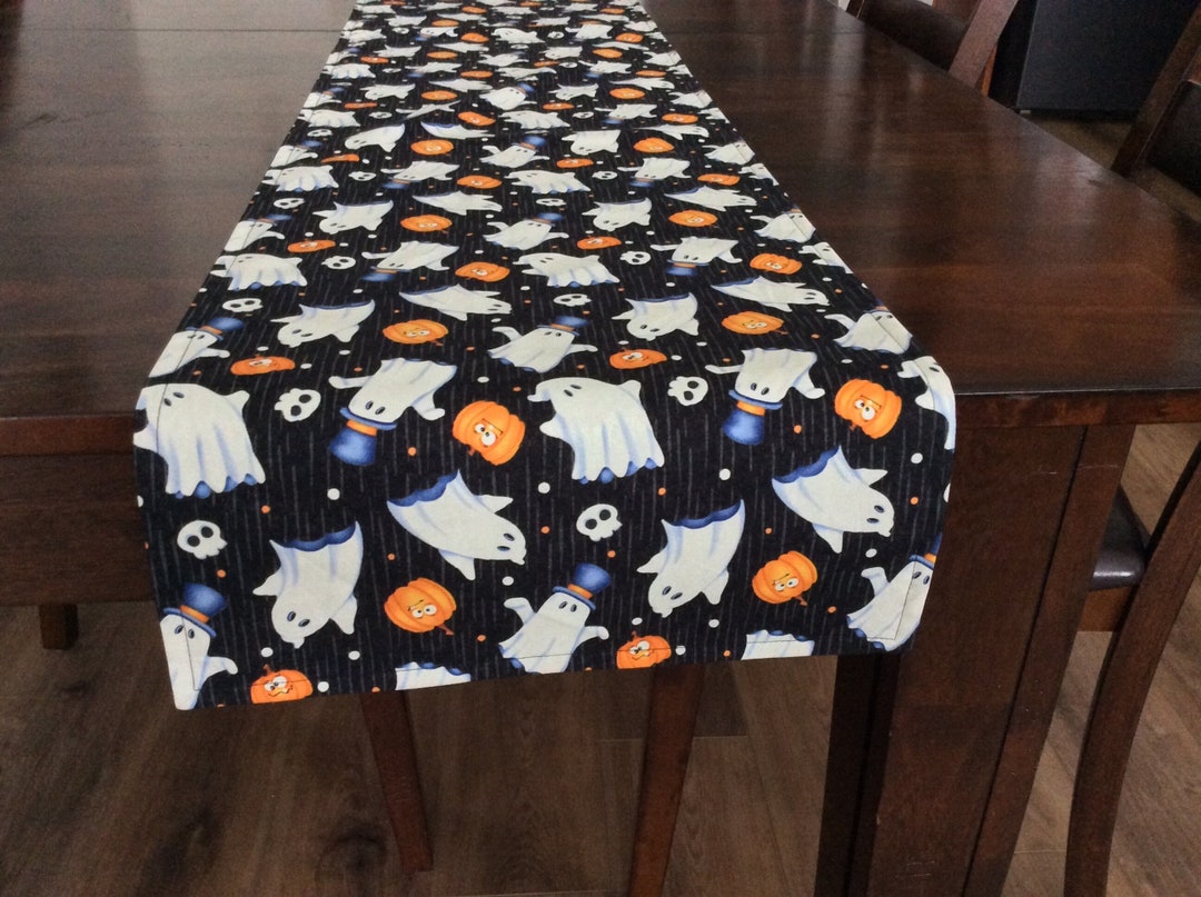 Ghost Table Runner, Halloween Glow-in-the-dark Table Runner - Etsy