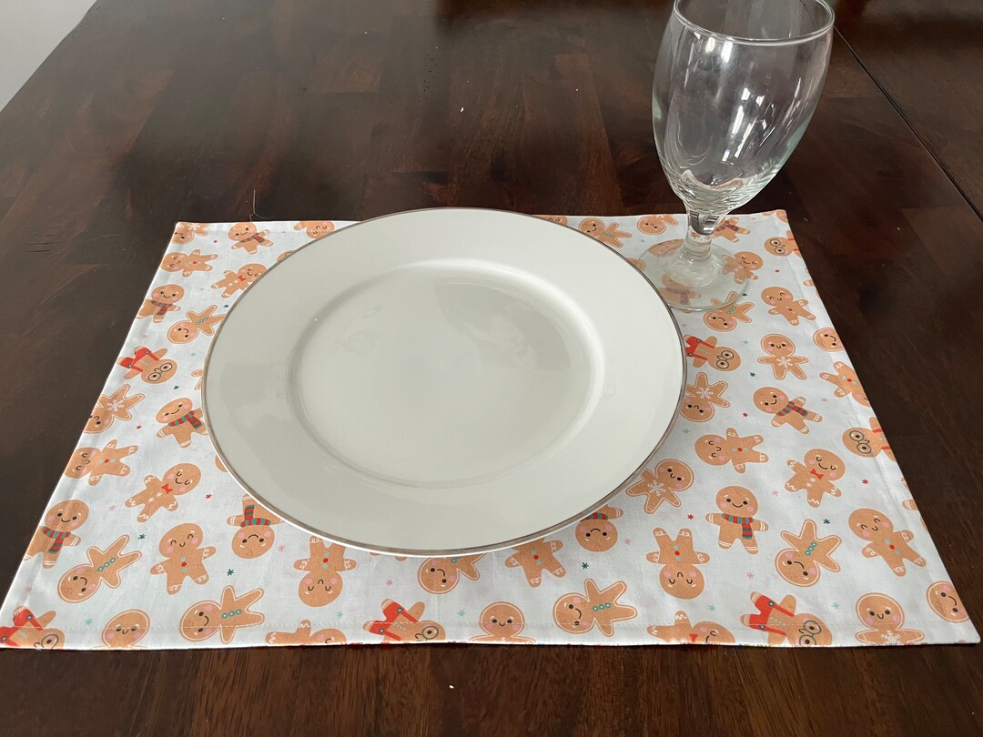 Gingerbread Placemats, Set of 2 Reversible Placemats - Etsy